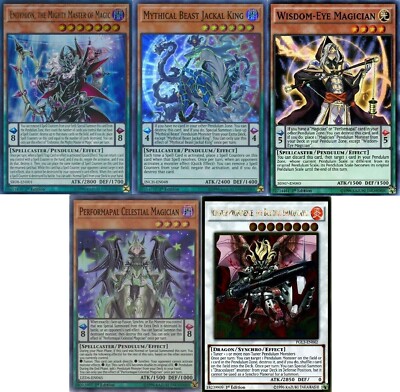 Yugioh Pendulum Magician Tournament Deck - Endymion - Ignister -55 ...