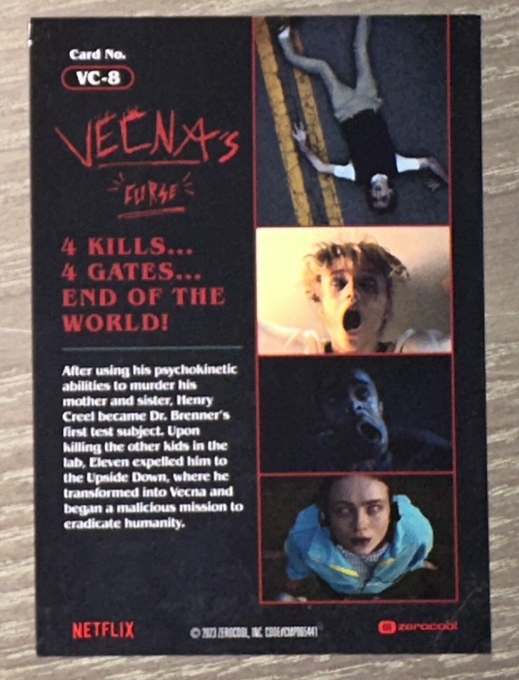 2023 Zerocool Stranger Things S4 Henry Creel /001 Vecna's Curse ...