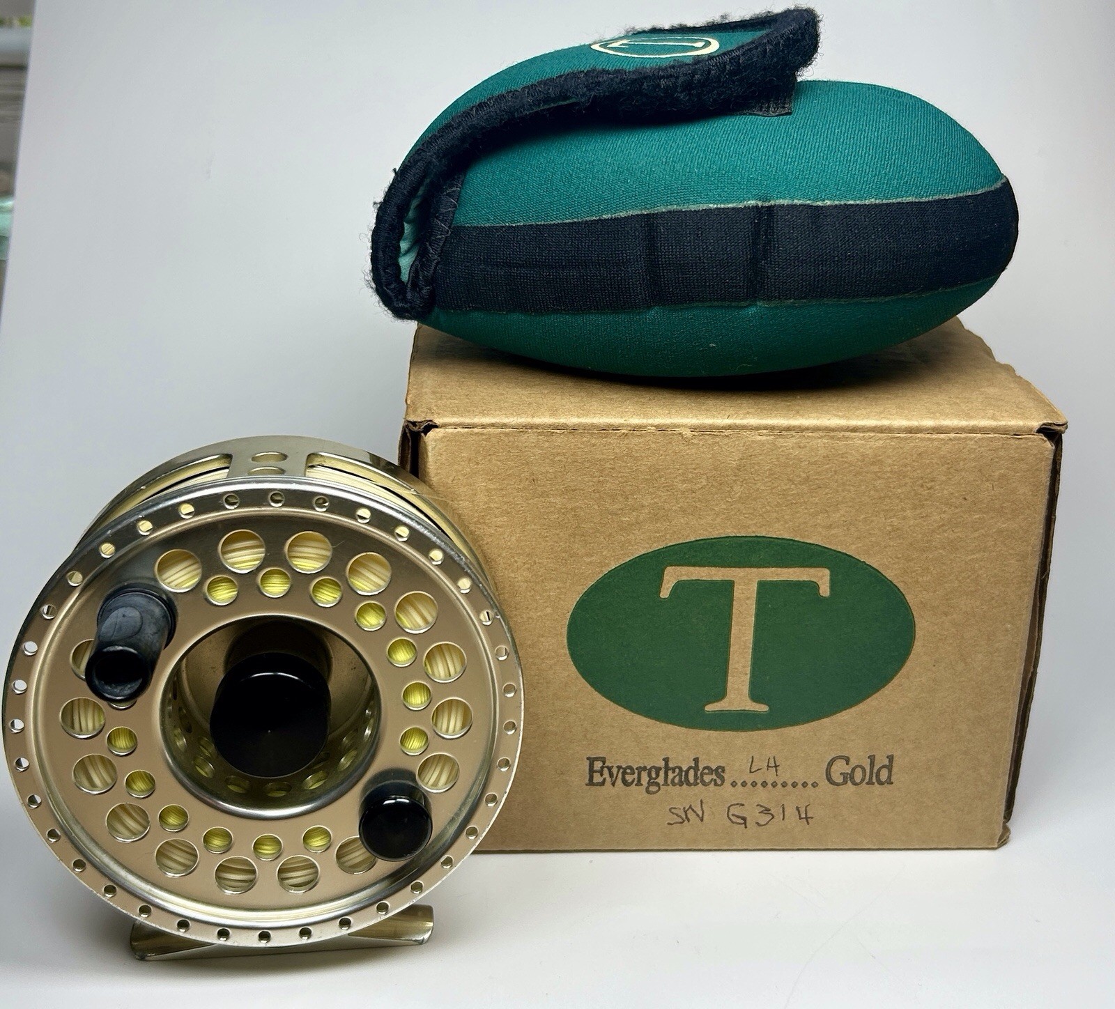 Tibor Everglades Fly Reel Left-Hand Retrieve W/ Trop WF 9 F Used Good ...