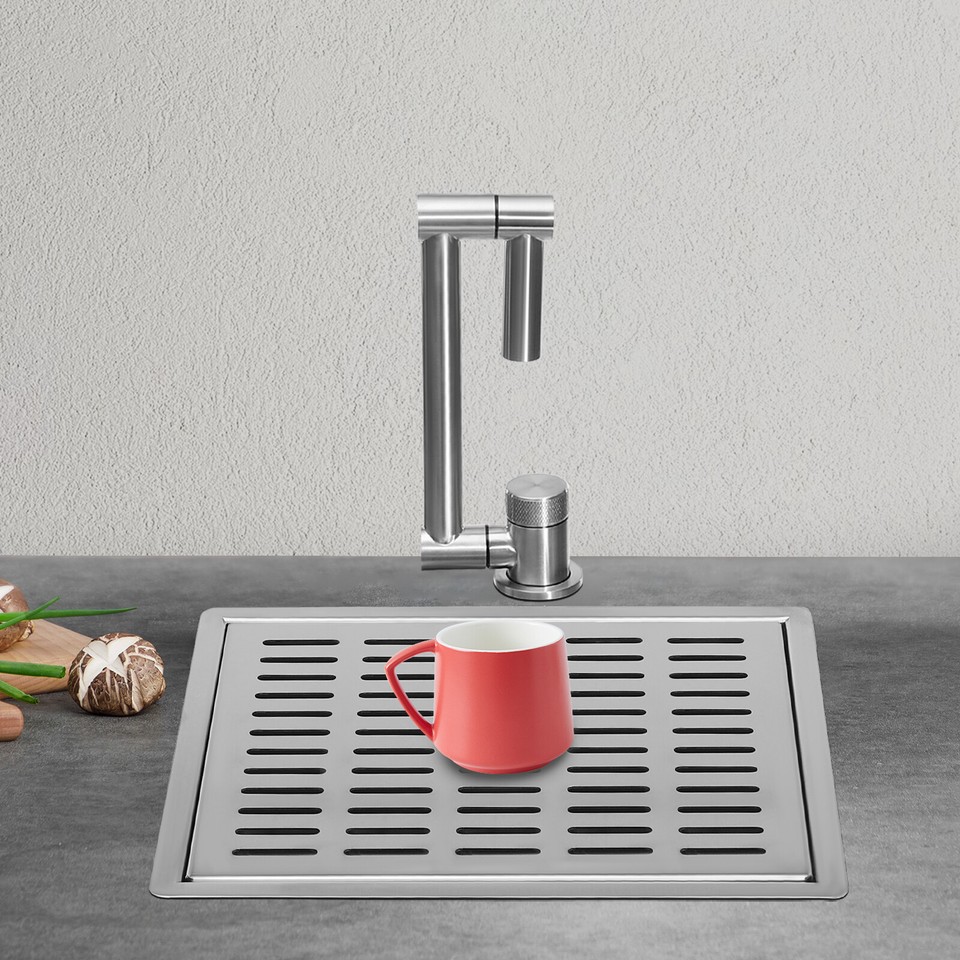 Square Covered Stainless Steel Hidden Kitchen Sink W/Drain Folding ...