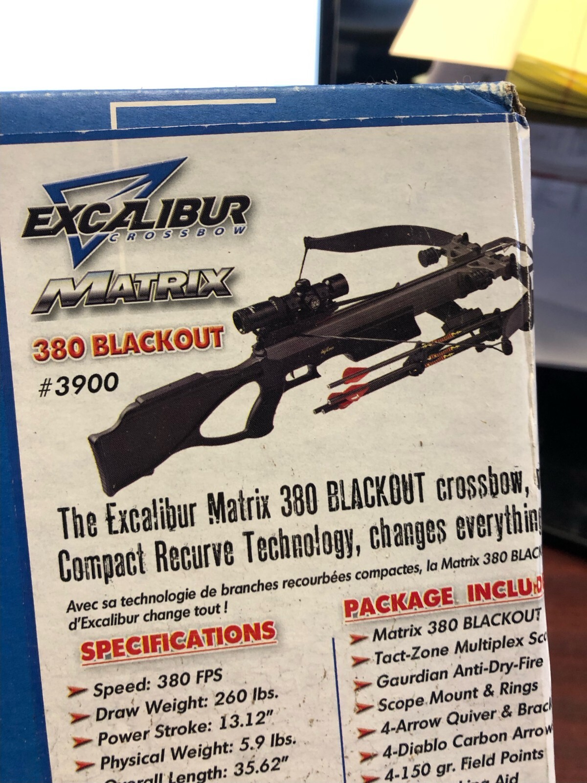 Excalibur 3900 Matrix 380 Blackout Crossbow Package for sale online | eBay