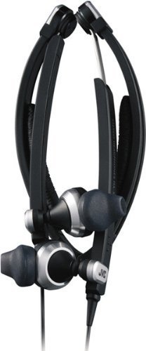 JVC HASX500 Stereo iPhone Headphones Behind-the-Neck Earphone Headset ...