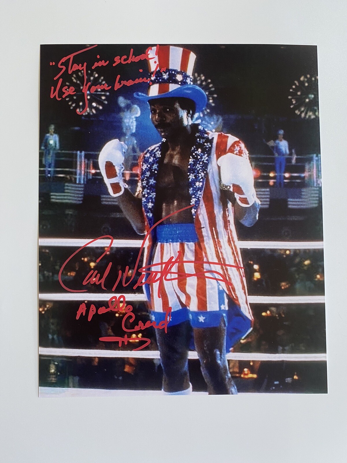 CARL WEATHERS In-Person signiertes Autogramm 20x25cm Rocky | eBay