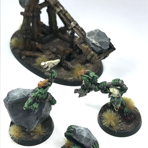 Metal Orc Rock Lobba Catapult with Crew Orcs Goblins - Warhammer ...