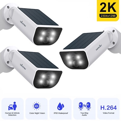 Wansview Solar Battery Powered Wireless Security Camera System Outdoor ...
