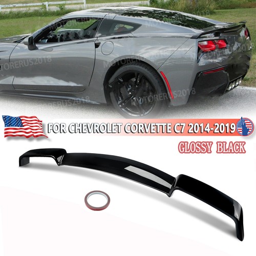 PAINTED BLACK FOR 2014-2019 CHEVROLET CORVETTE C7 High-Rise Style Rear ...