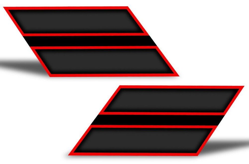 Hash Marks Hood Race Stripes Graphics Decals for Chevy Camaro 10-15 RED ...