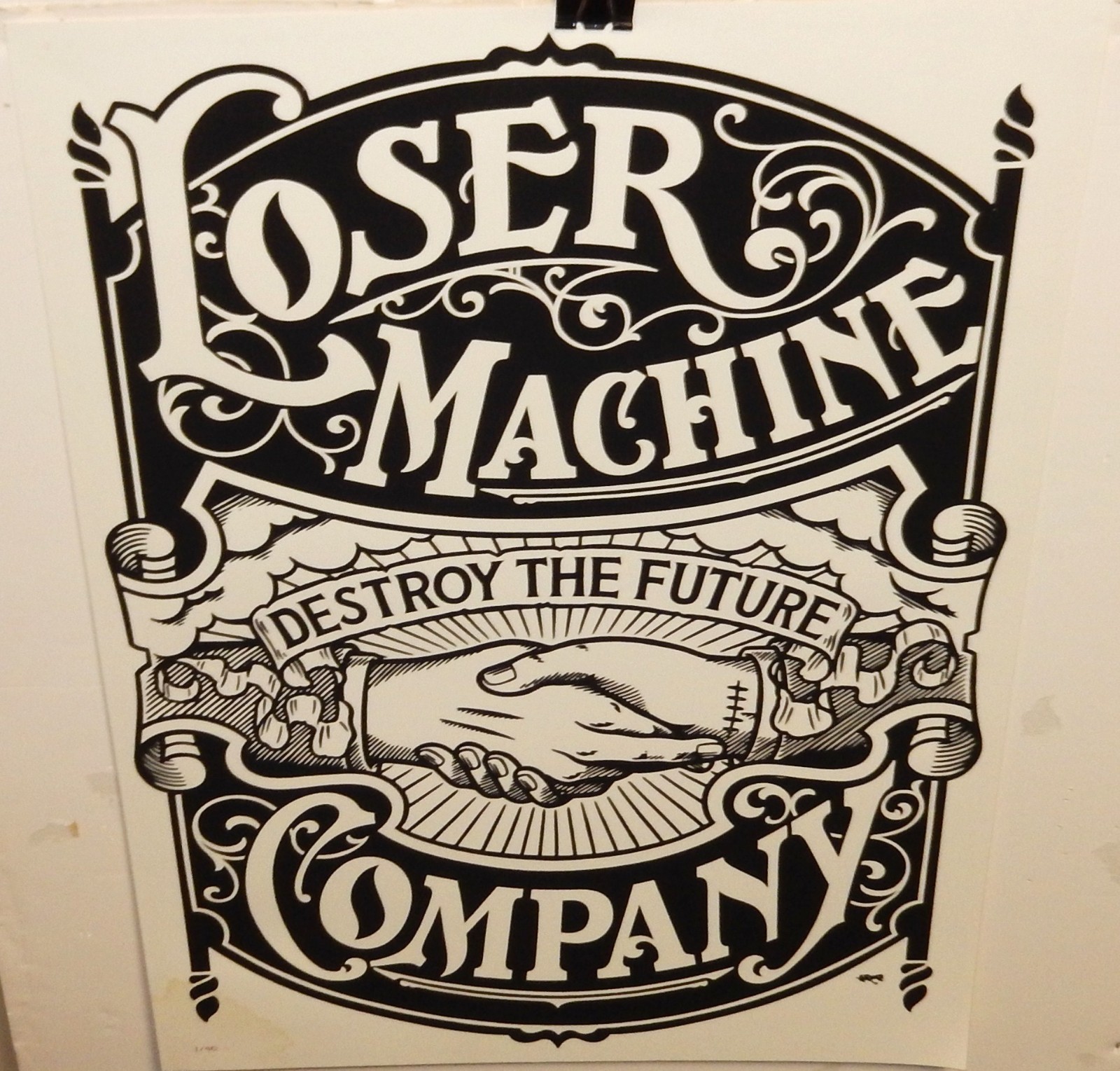 LOSER MACHINE COMPANY BLACK AND WHITE LIMITED EDITION POSTER | eBay
