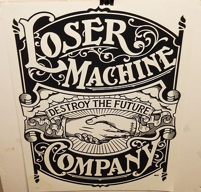 LOSER MACHINE COMPANY BLACK AND WHITE LIMITED EDITION POSTER | eBay