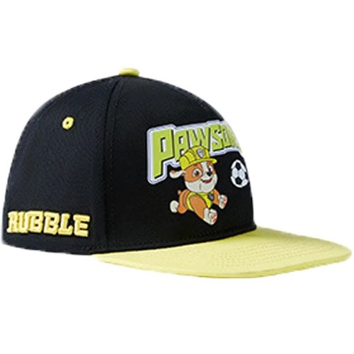 Paw Patrol RUBBLE Embroidered Name Black & Yellow Baseball Cap Cartoon ...