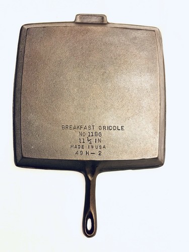 Vintage Cast Iron BSR #11 Breakfast Griddle- Excellent Condition- Fully ...