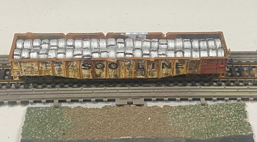 Weathered HO Scale SOO Line 50' Thrall Gondola Car #68294 W/Load | eBay