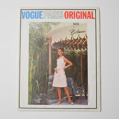 Vogue Paris Original 1612 Misses' One-Piece Dress Sewing Pattern Size ...