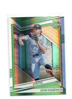 JOSH KASEVICH 2022 PANINI ELITE EXTRA EDITION STATUS ROOKIE CARD #60 / ...