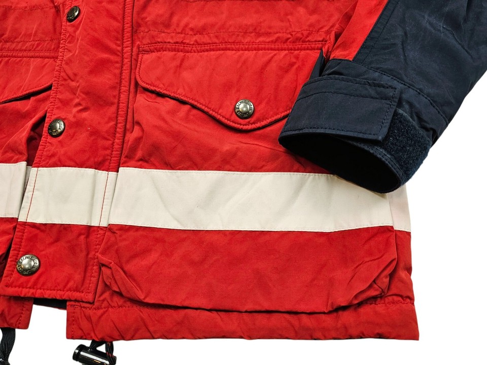*HOT Men's POLO RALPH LAUREN PARKA CAMPING HOODED FLEECE LINED RED NAVY ...