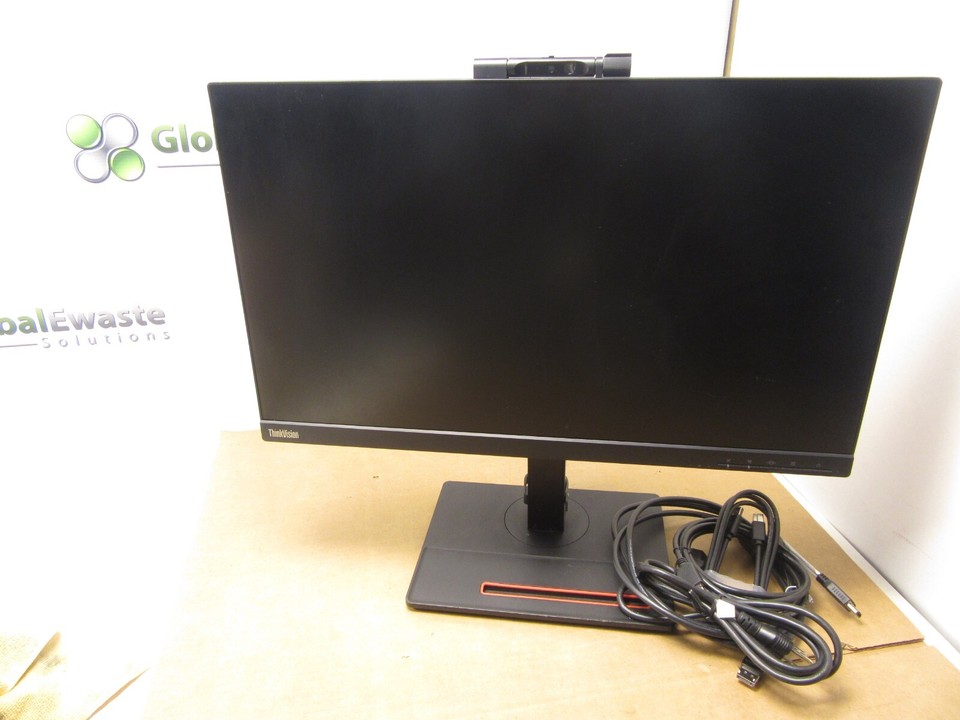 Lenovo ThinkVision T24v-20 24" LCD Monitor 1920 x 1080 Webcam w/ Stand ...