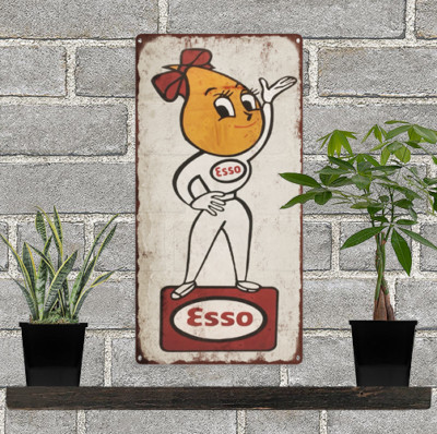 Oil Drop Girl Esso Gas Oil Garage Shop Man Cave Metal Sign 6x12" 60374 ...