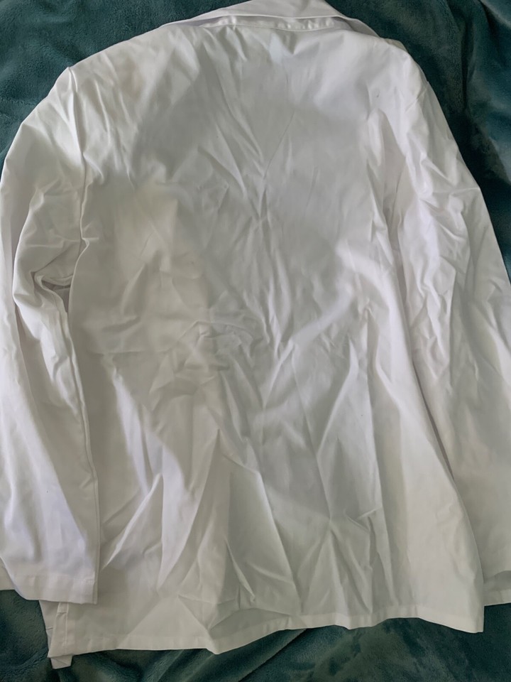 Scrubstar Antimicrobial White Lab Coat Unisex M | eBay