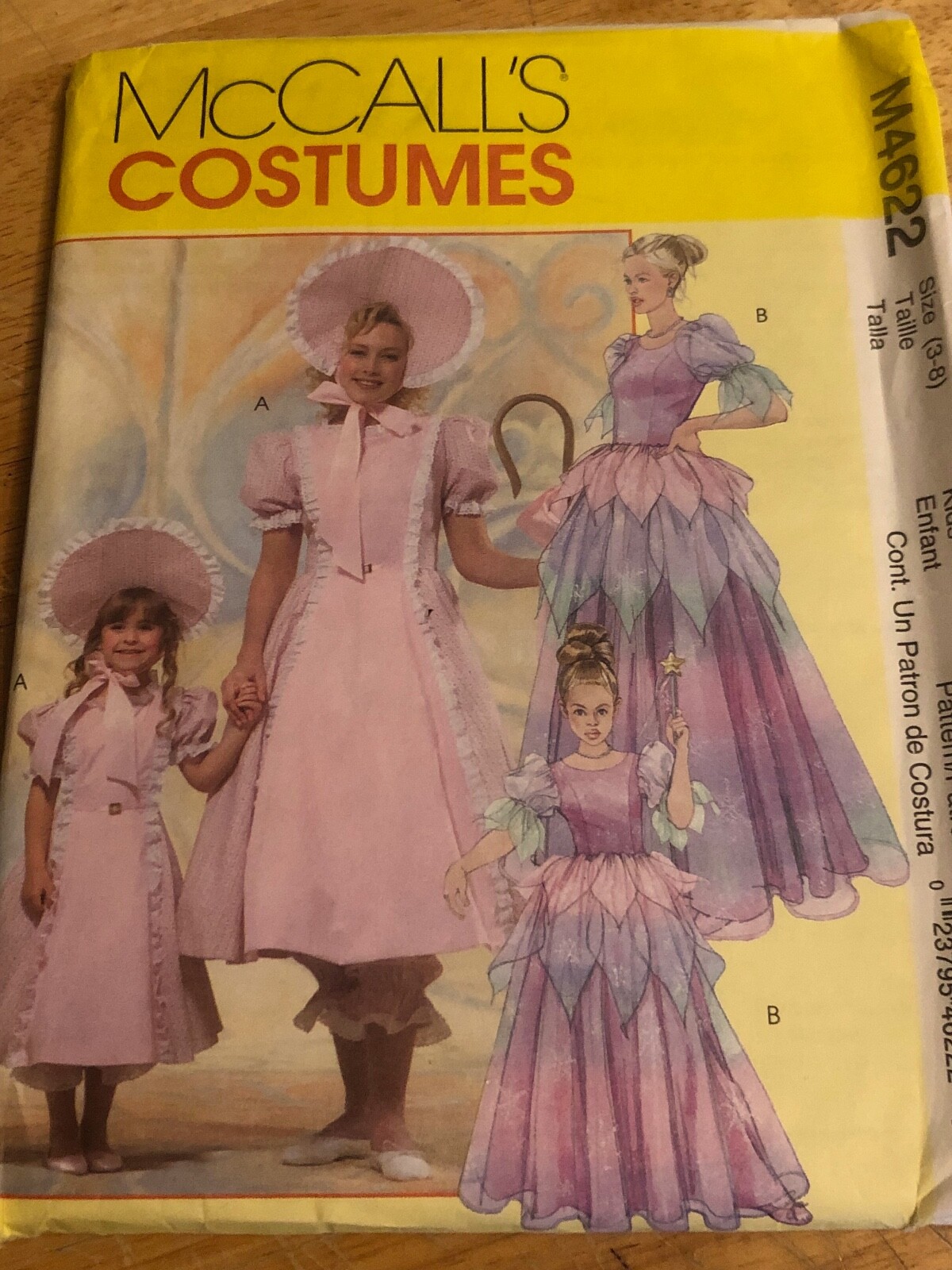 🌻 McCALL'S #M4622-ADULT or CHILD'S "LITTLE BO PEEP" COSTUME PATTERN 3-8 ...
