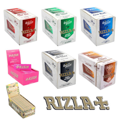 Rizla Green Silver Blue Red Natura Regular Genuine Rolling Papers at ...