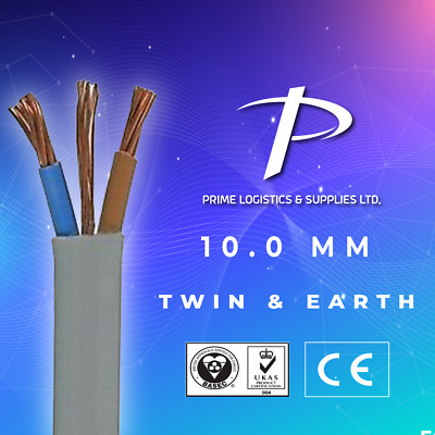 10mm Twin and Earth T&E Electric Cable Wire High Power Cooker Cable ...