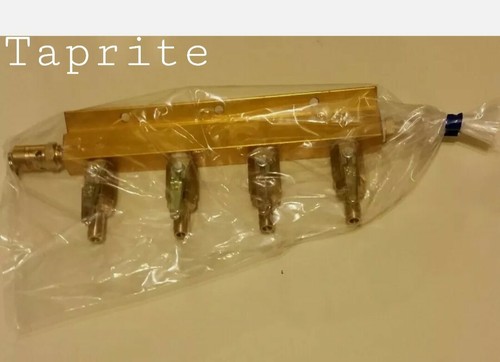 Home Beer Dispensing 4 Way Air Aluminum Manifold w/Safety Taprite New ...