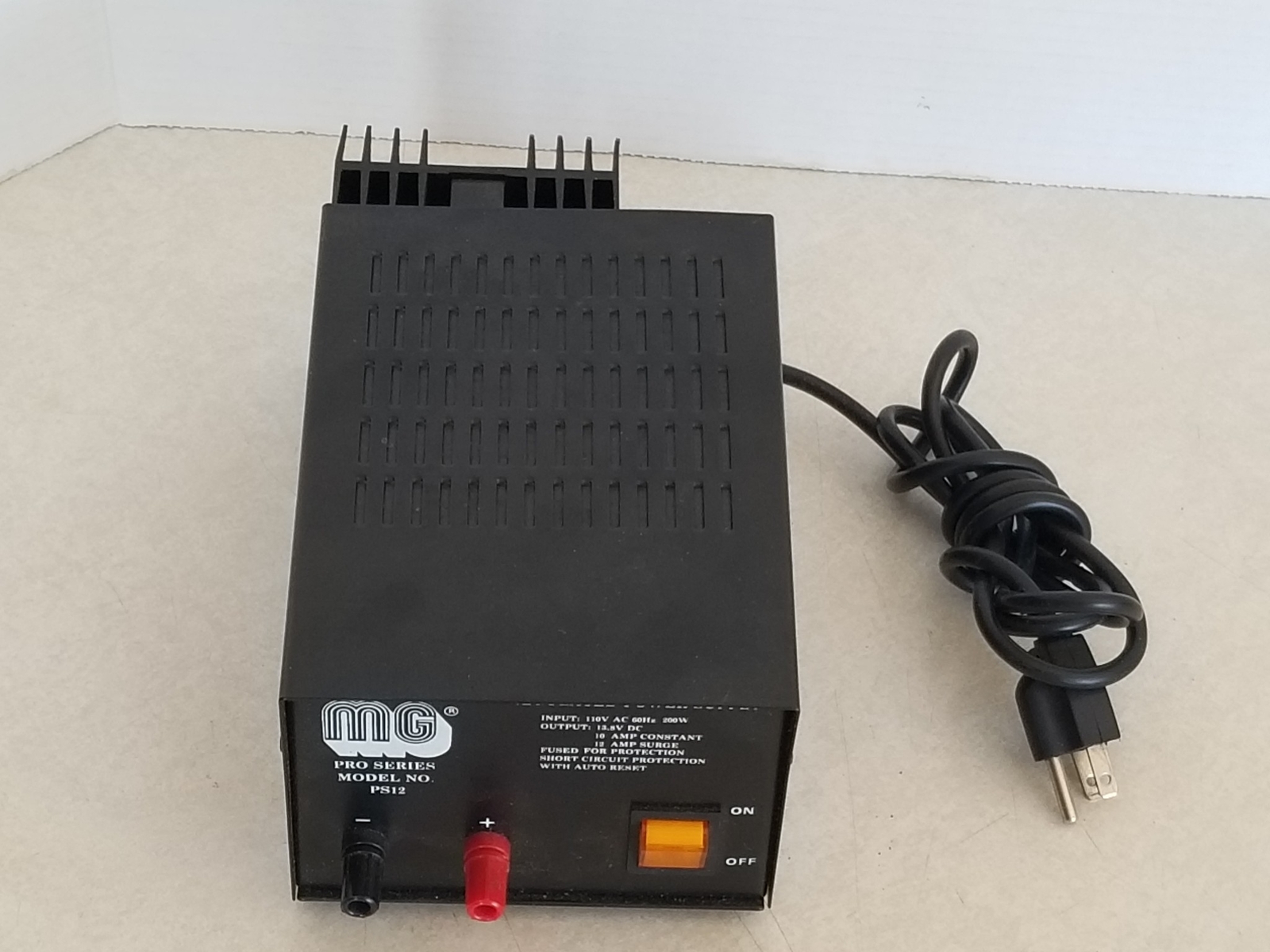 MG Pro Series Model PS12 Regulated Power Supply 13.8V DC Working Shelf ...