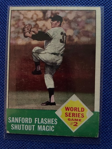 1963 topps # 143 WORLD SERIES GAME 2 SAHFORD FLASHES SHUTOUT | eBay