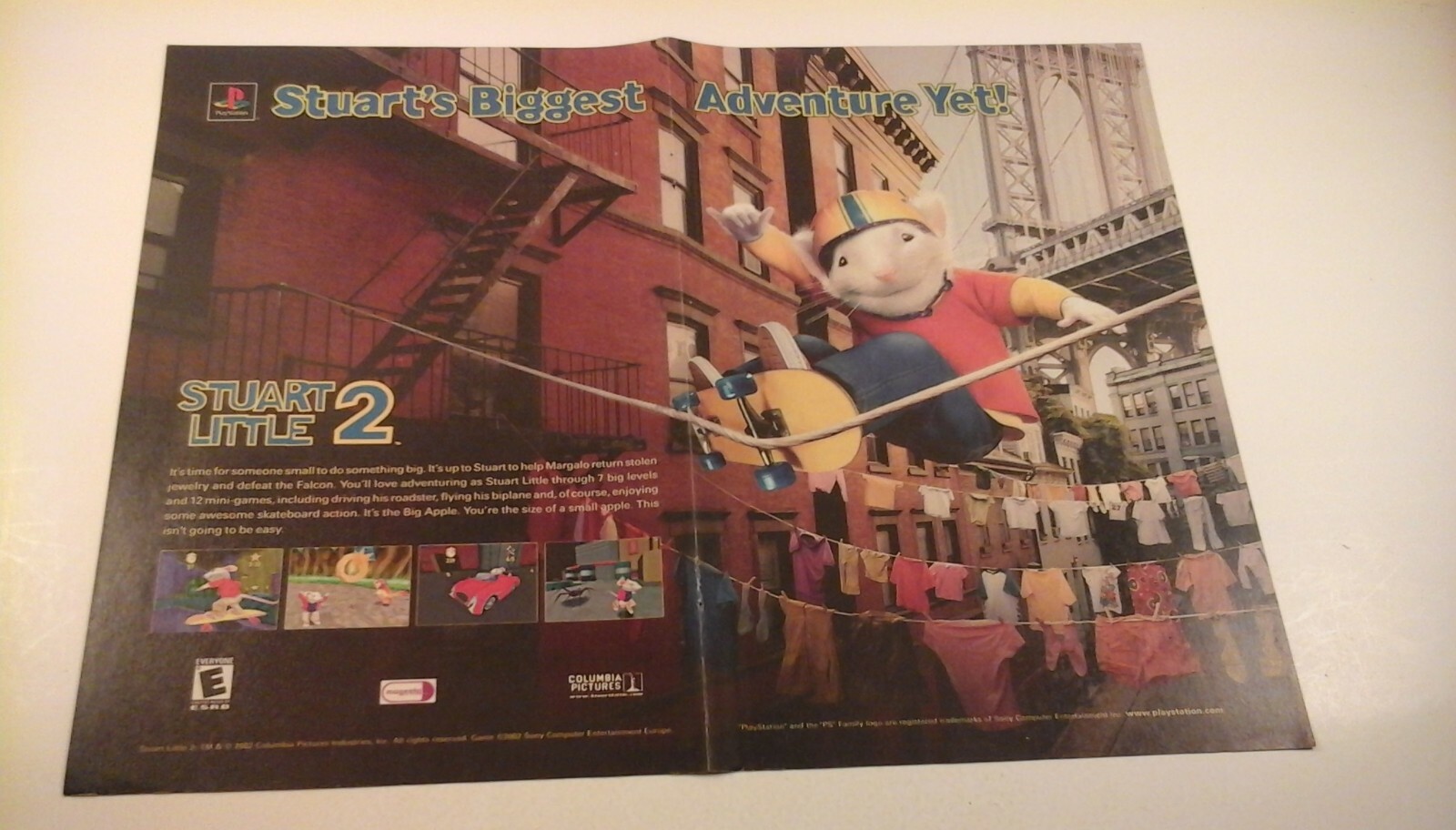 2002 Video Game Print Ad - STUART LITTLE 2 - PS PLAYSTATION 10"X13" | eBay