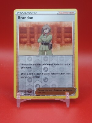 Brandon 151/195 Reverse Holo Pokemon TCG: Silver Tempest - Trainer | eBay