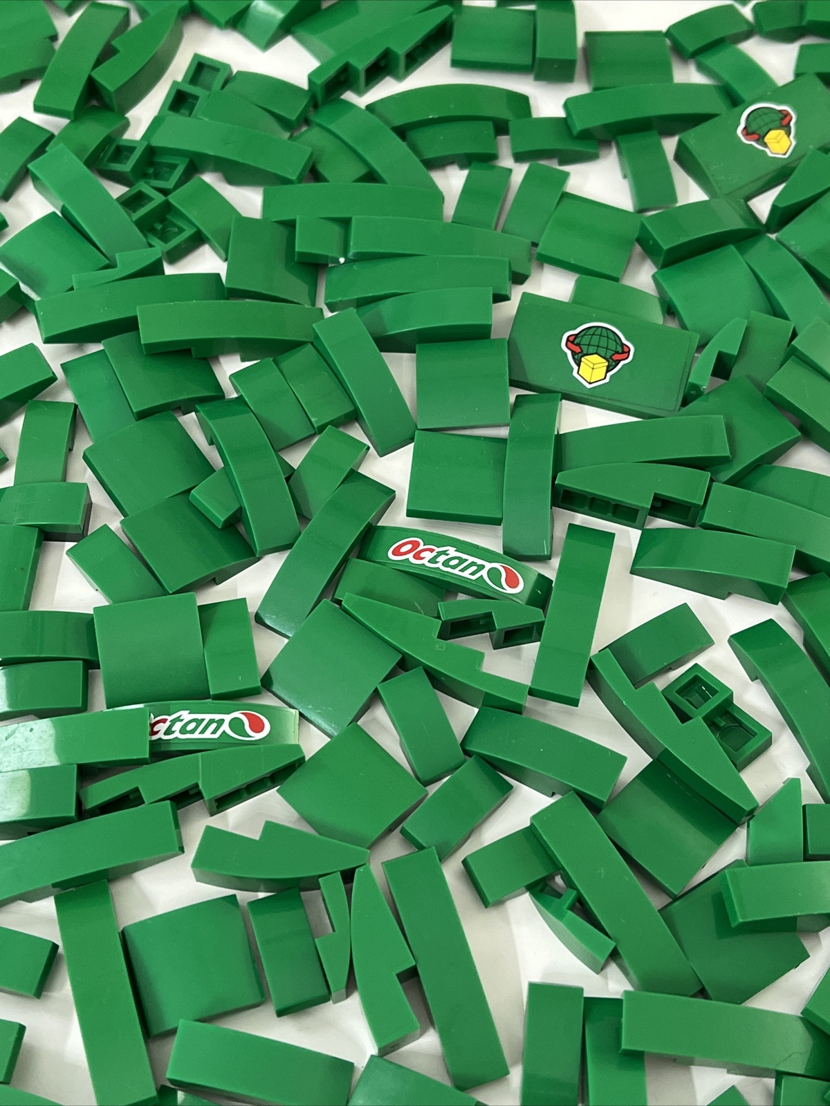 LEGO GREEN LOT 230 PCS CURVE SLOPE BRICKS VARIETY BUILDING PIECES - La ...