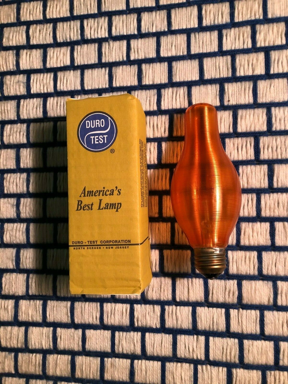 new 75w AMBER H19 chimney LIGHT BULB spun glowescent 75H19 Duro-Lite ...