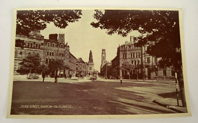Vintage RP Postcard Duke Street Barrow In Furness Lancashire Valentine ...