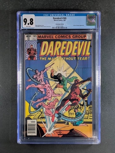 1980 Marvel Comics DAREDEVIL #165 By Roger McKenzie Newsstand Ed Low ...
