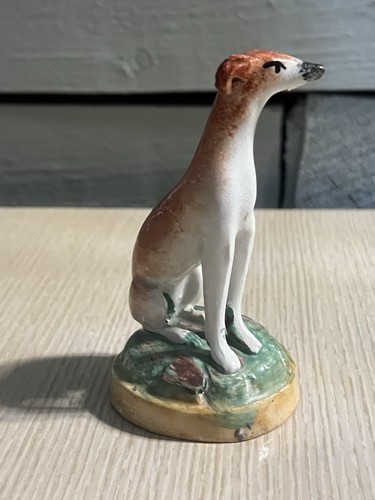 Antique Vintage England Staffordshire Whippet Dog Figure Circa 1860’s ...