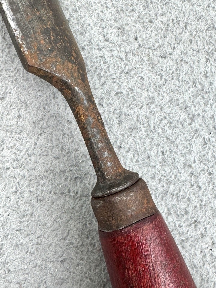 Antique T.H. Witherby Tang Gouge Chisel Red Wood Handle | eBay