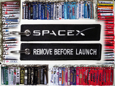 keyring SPACEX Remove Before LAUNCH Falcon 9 Heavy Dragon keychain tag ...