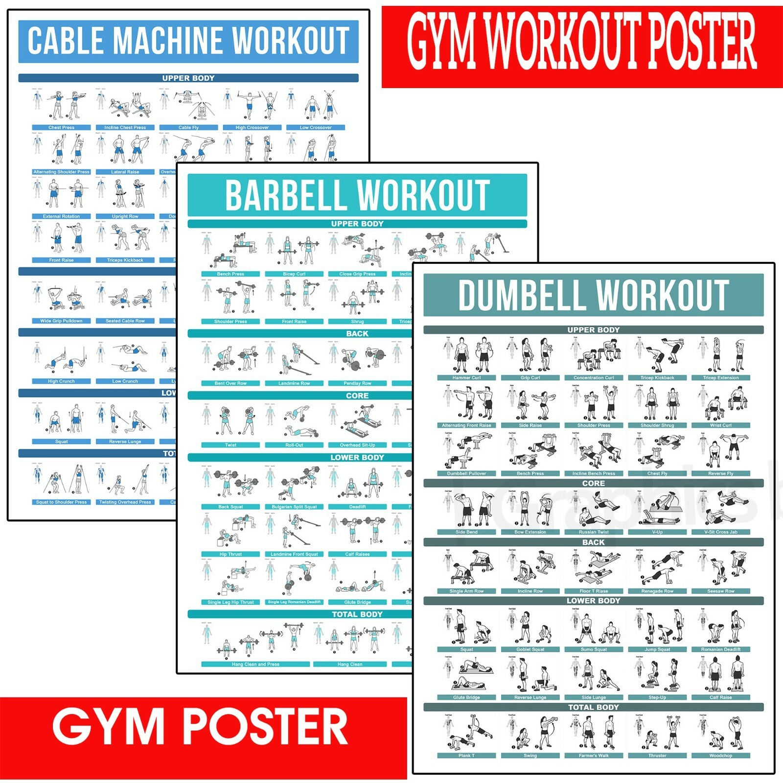 Barbell Workout Poster