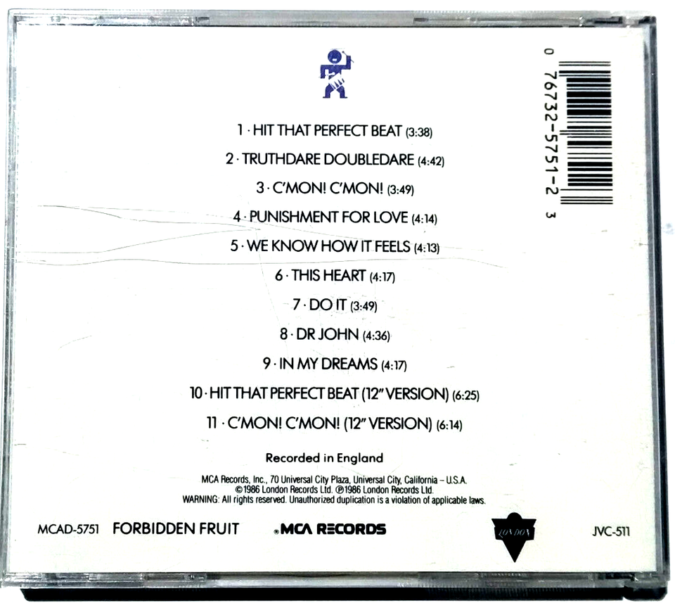 BRONSKI BEAT - Truth Dare Doubledare - CD 1987 Compact Disc / Digital ...