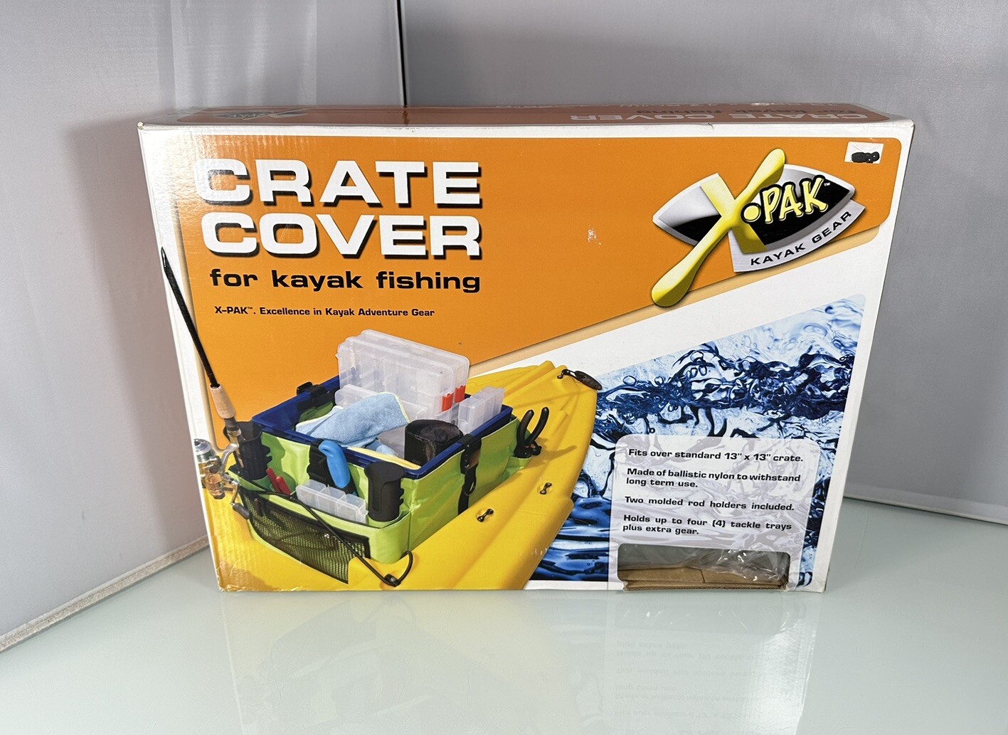 X-Pak Tempress Kayak Fishing Crate Cover 13x13 Ballistic Nylon 2 Rod ...