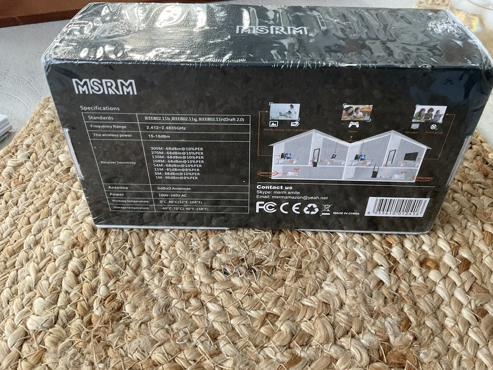 MSRM US50 750Mbps WiFi RANGE EXTENDER 360 Degree Coverage External ...