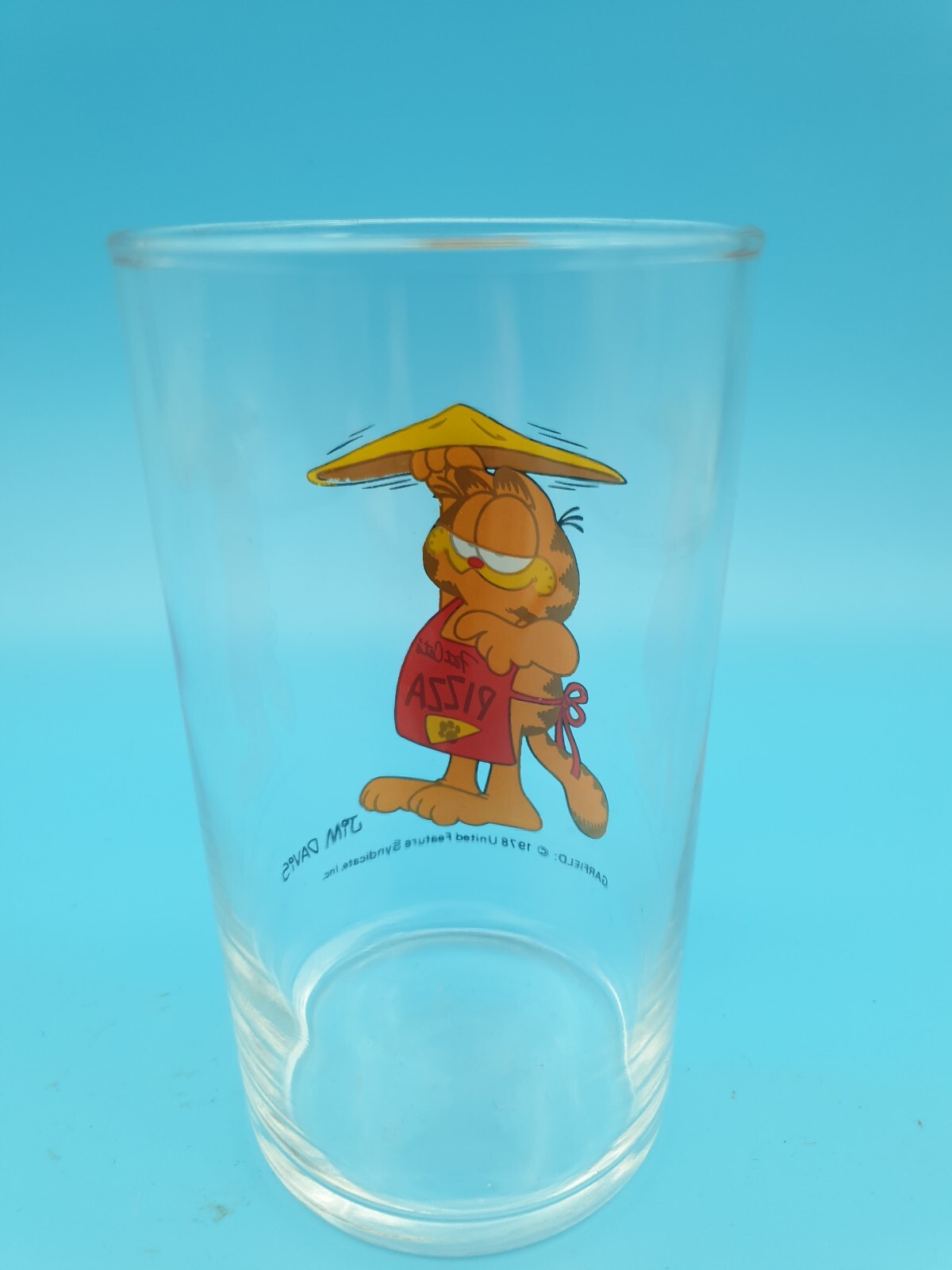 Glas Garfield Senfglas Pizza | eBay.de
