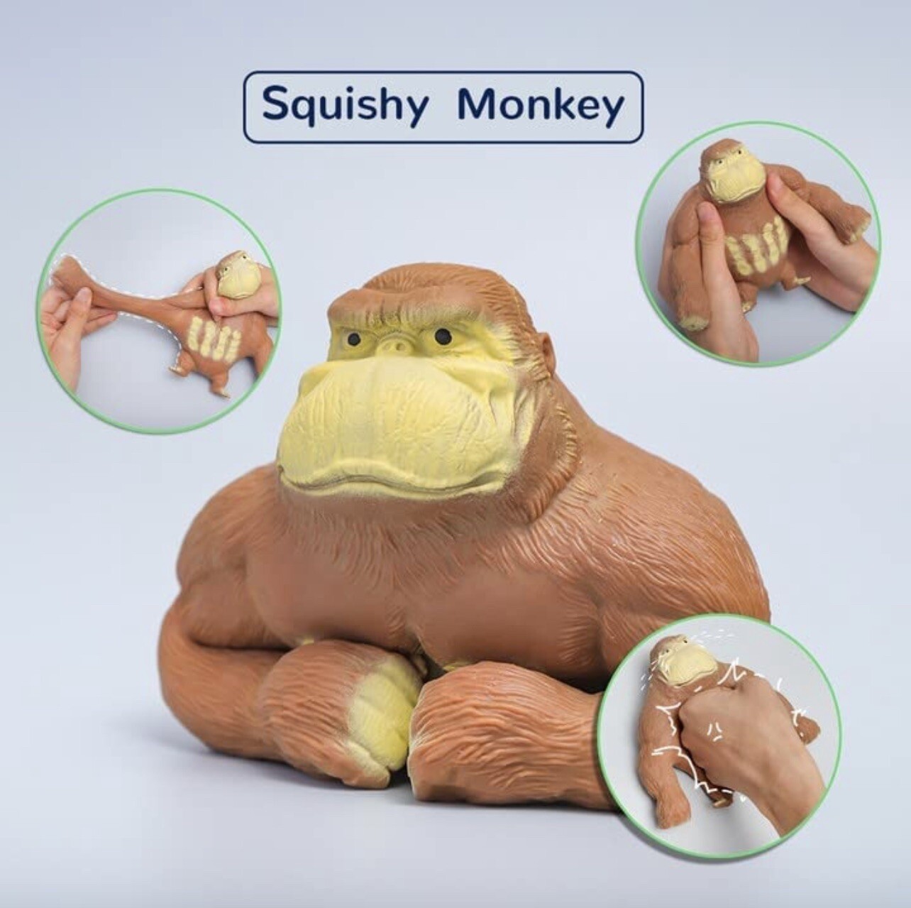 Splat Monkey Stretchy Gorilla Figure for Kids and Adults,Decompress ...