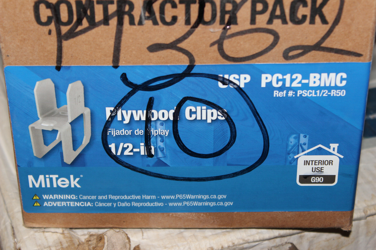 NEW USP MiTek 1/2 In Plywood Connectors Lot Of 250 (10 Bags Of 25 ) | eBay
