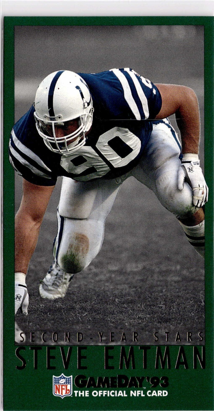 1993 Fleer Tall Boy Second Year Stars Steve Emtman #5 of 16 Colts | eBay