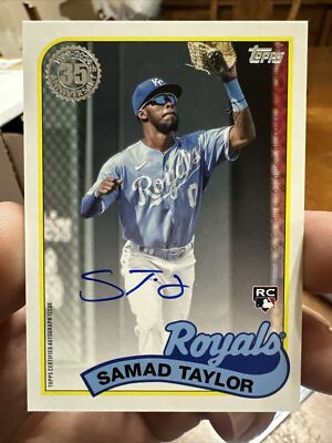 Samad Taylor 2024 Topps Series One 1989 35th Anniversary On-Card Auto ...