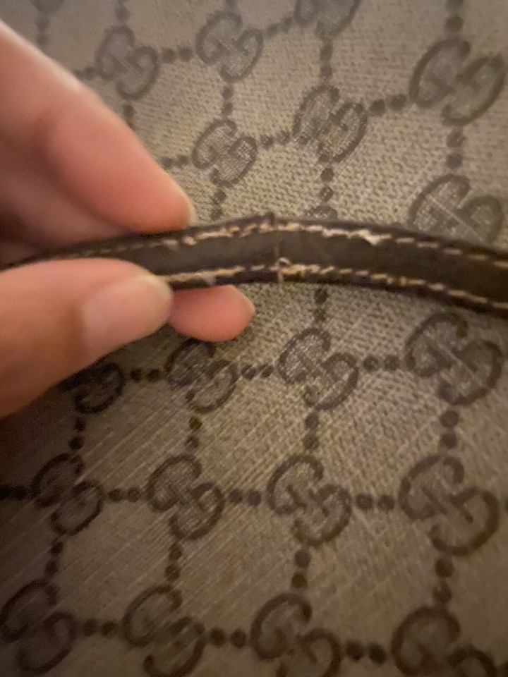 Pre-Owned,Genuine,Vintage, GUCCI,Monogrammed, Rare, Crossbody/Bag/Purse ...