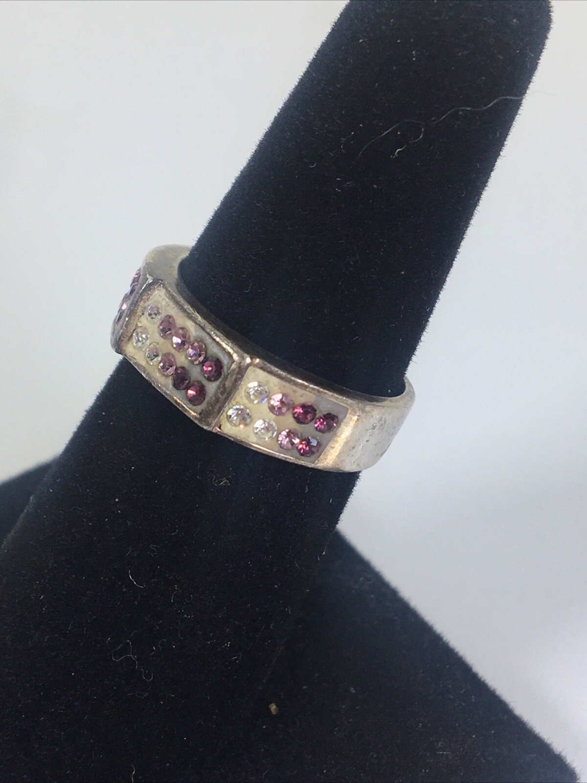 Vintage Sterling Silver 925 Signed Color Rhinestones … - Gem