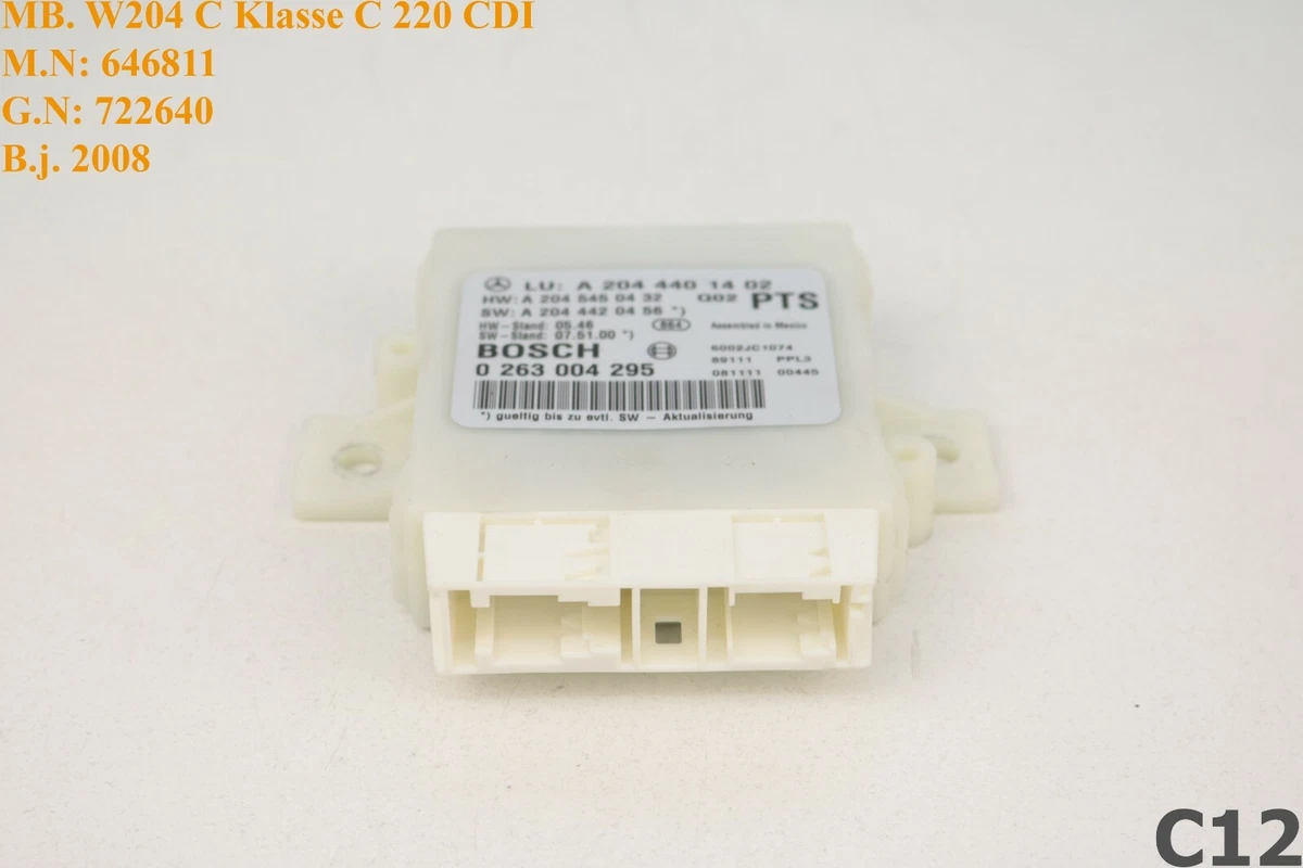 Kran scheren Übernehmen steuergerät mercedes w204 ausreichend Starren Boden