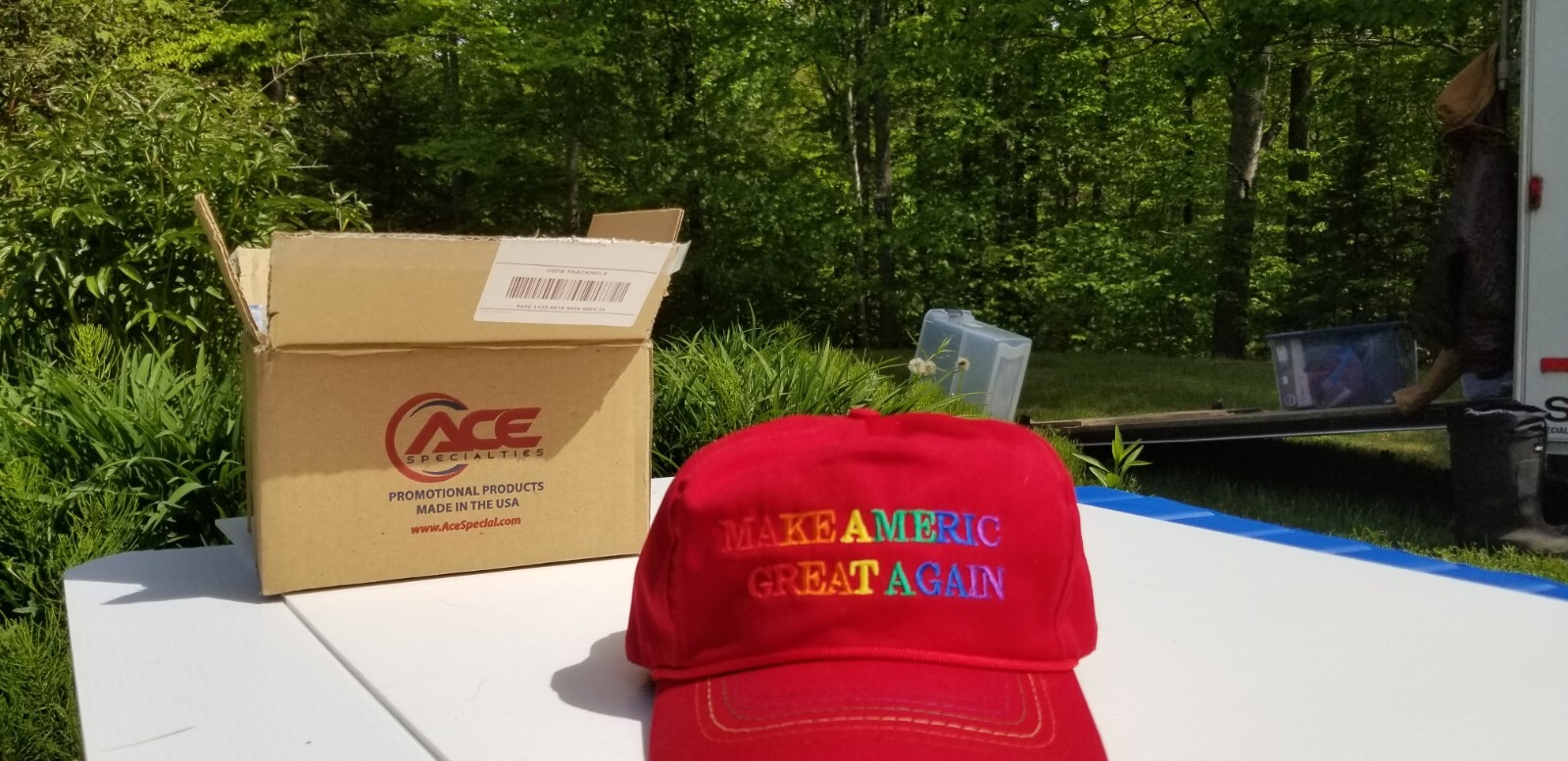 Official MAGA hat rainbow pride misprint rare NIP Trump 2020 Gay Lgbtq ...